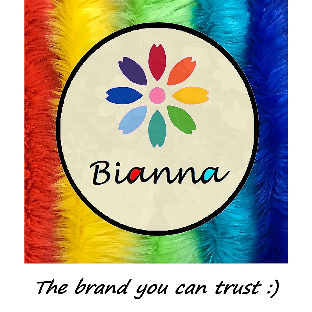 Bianna Creations 16oz Mixed Random Colors Craft Faux Fur Scrap Bag, Remnant Pieces Scrappy Artificial Fake for DIY Crafting Project, Gnome Beard Material, Small Pieces