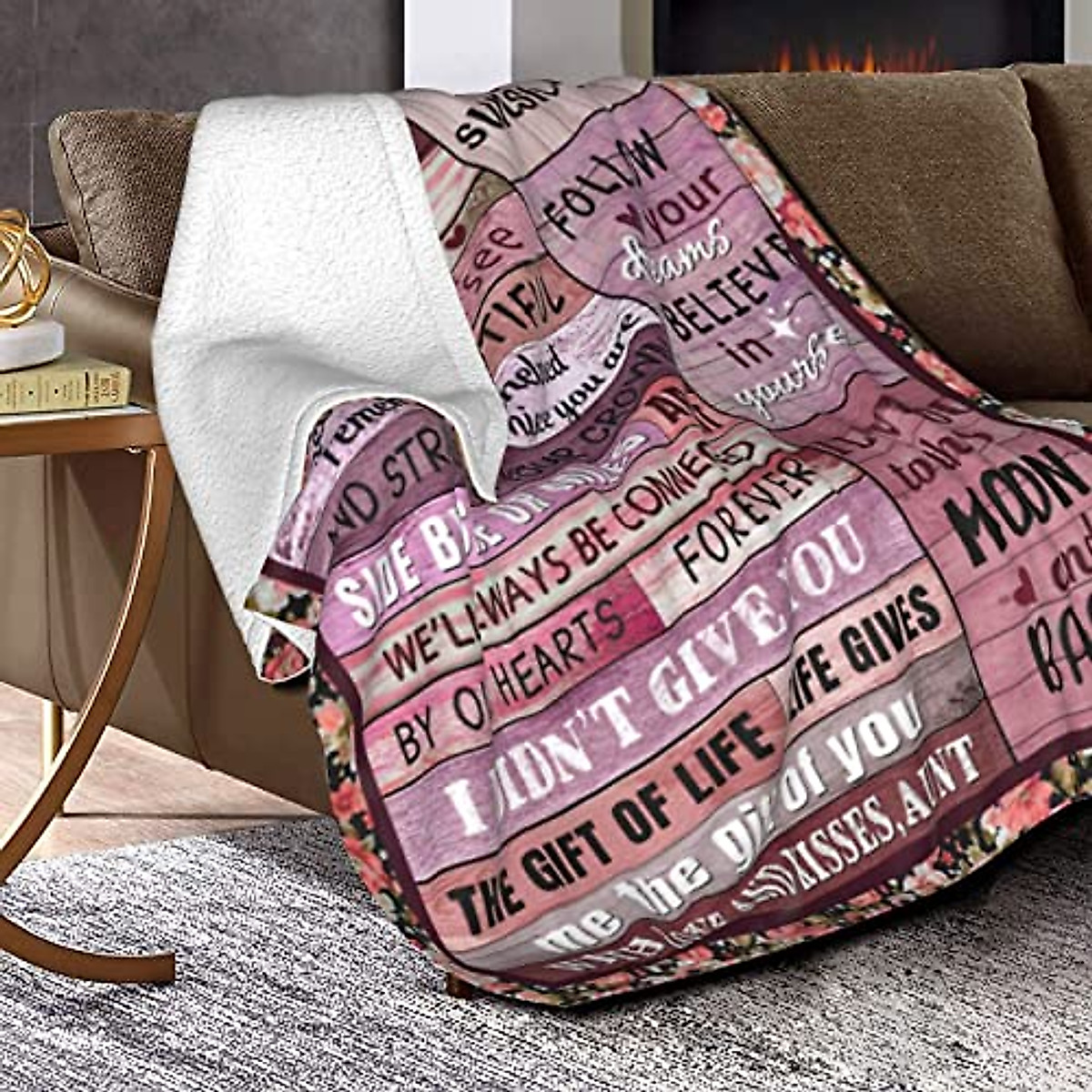 S SETEOSIR Niece Gifts from Auntie Throw Blanket to My Niece from Aunt Birthday Gifts Ultra-Soft Micro 50"x60"