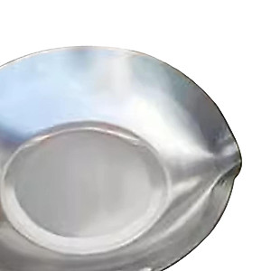 DimyFew Sugar Pan Cheese Melting Pot with Wooden Handle Portable Sugar Dipping Pan Melting Pan for Cheese Tanghulu Making Household, Stainless Steel