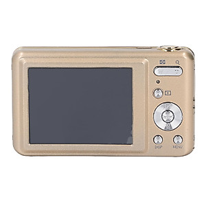 Digital Camera, 2.7in 48MP 8X Digital Zoom Point and Shoot Camera, Video Camera with Anti Shake Vlogging Camera for Night, Portrait, etc (Gold)
