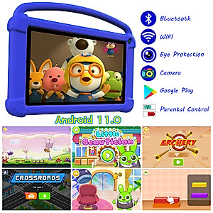 BYYBUO Kids Tablet, 7 inch Tablet for Kids, Android 11 Tablets, Children Tablet with Shockproof Case