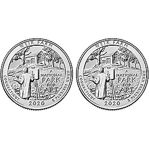 2020 P and D Connecticut Weir Farm National Park Quarter US Mint Uncirculated