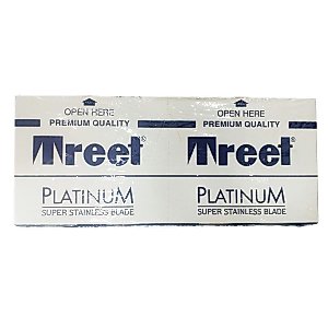 Treet Platinum Super Stainless Double Edge Razor Blades, (100 Blades)