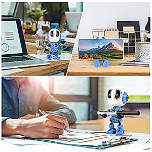 Stocking Stuffers, Rechargeable Talking Robots for Kids, Mini Robot Toys That Repeats What You Say and Help Toddlers Talking, Toys for Age 3+ Boys and Girls Gift (Purple Blue)