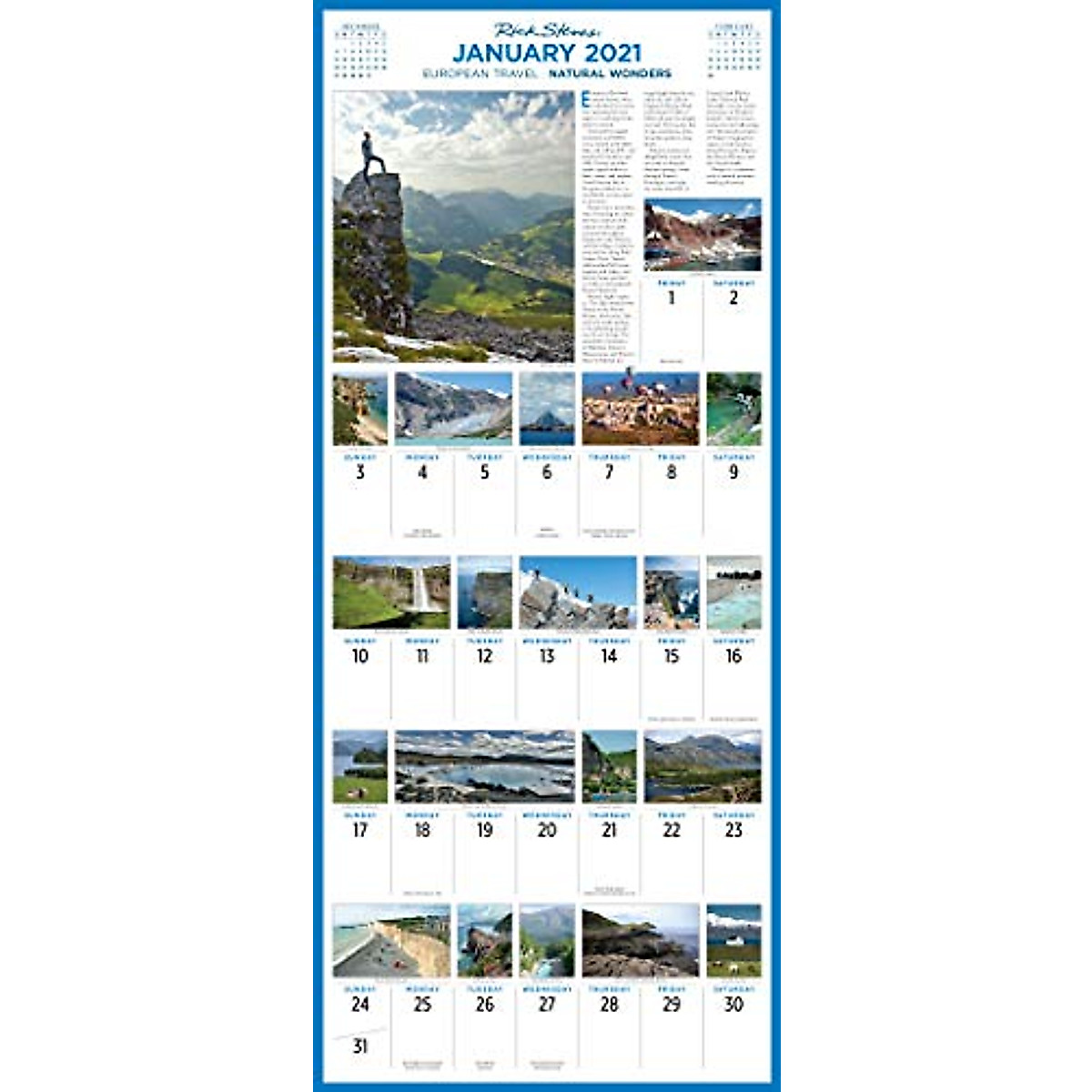 Rick Steves' Europe Picture-A-Day Wall Calendar 2021