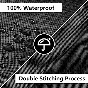 Ziewee Patio Furniture Covers 120" L x 96" W x 34" H Waterproof Outdoor Table Cover 600D Rectangular Sofa Cover Weatherproof Furniture Covering for Deck Lawn and Backyard 300x240x85cm