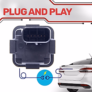 Master Tailgaters Replacement for Ford Taurus, Taurus Sho, Taurus Police Model (2013-2019) Backup Camera OE Part # DG1Z-19G490-A, EG1Z-19G490-A