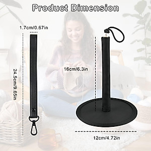 Wrist Yarn Holder, Portable Wrist Yarn Ball Minder Stand with Wrist Strap, Hanging Yarn Spinner for Big or Small Yarn Balls, Twizzling Yarn Organizer Storage for Knitting Crocheting Craft Lover
