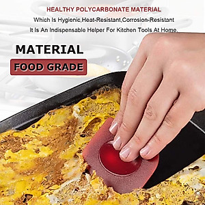 Grill Pan Scraper Cast Iron Pan Scrapers Hand Held Skillet Scrubber Scraper Cleaners Tools for Cast Iron Pans,Frying Pan,Skillet,Grill,Wok,Dutch Ovens,Waffle Iron Pans,Cookware Accessories