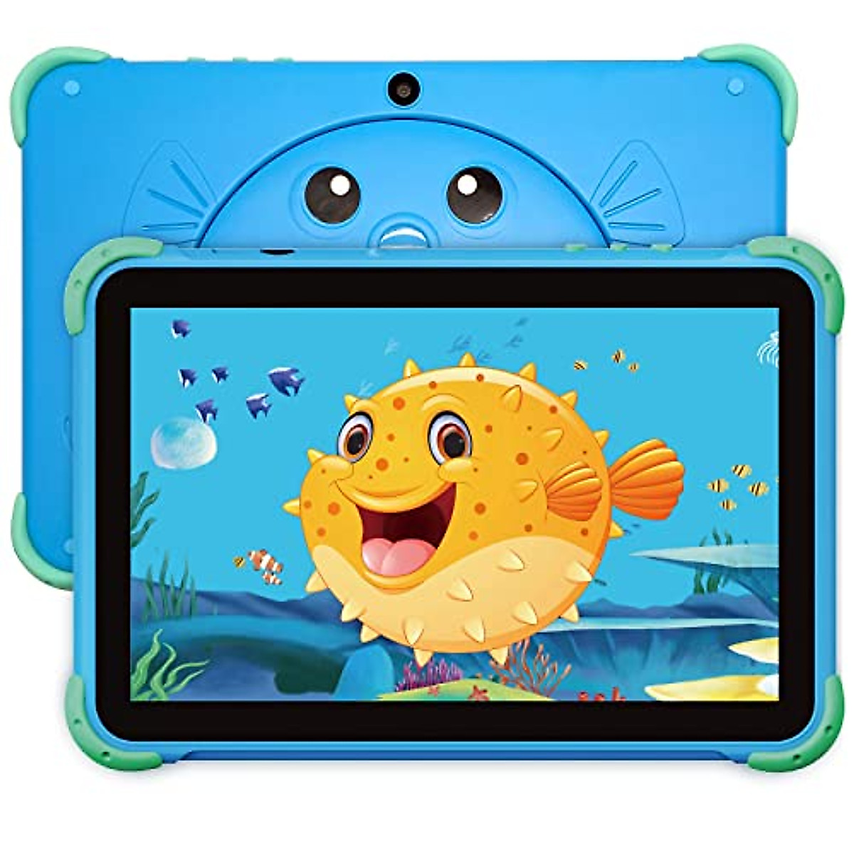 moonka 10.1 Inch Kids Tablet Android 11 Tablet for Kids 2GB+32GB Toddler Tablet APP Preinstalled & Parent Control IWWA Kids Education Tablet with WiFi, Dual Camera, Bluetooth, Kid-Proof Case