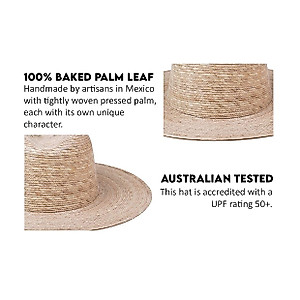 Lack of Color Women's Palma Fedora (Small/Medium, Natural)
