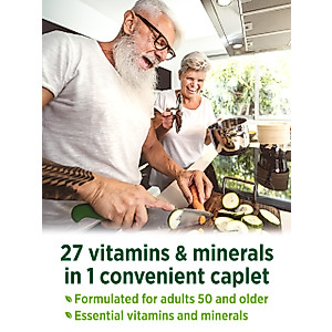 Multivitamin for Adults 50+ | Non-GMO & Gluten Free Daily Supplement | Plus Vitamin D, C, and B Vitamins | By Nature's Truth