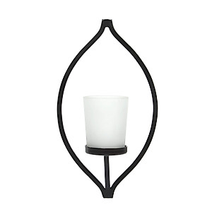 Hosley 16" Diameter Gold Leaf Medallion Wall Sconce 5 Tea Light Cups. Ideal Weddings, Special Occasions Wall Decor, Home, Spa, Aromatherapy, Reiki, Candle Garden. O9