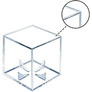 Jaragar Baseball Display Case 1 Pack, UV Protected Sport Collectibles Baseball Holder Acrylic Cube Memorabilia Display Box, Official Baseball Autograph Display Case for Official Size Baseball