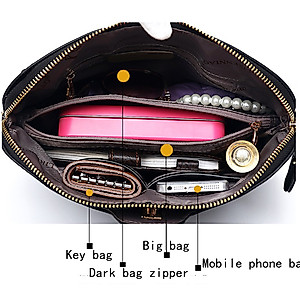 Women PU Patent Leather Alligator Stripe Handbag Clutch Shoulder Bag Cross Body Bag Clutch Handbag Shell Bag(Black)