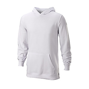 EvoShield Boys' Sideline Hoodie Relaxed Fit, Team White, Small
