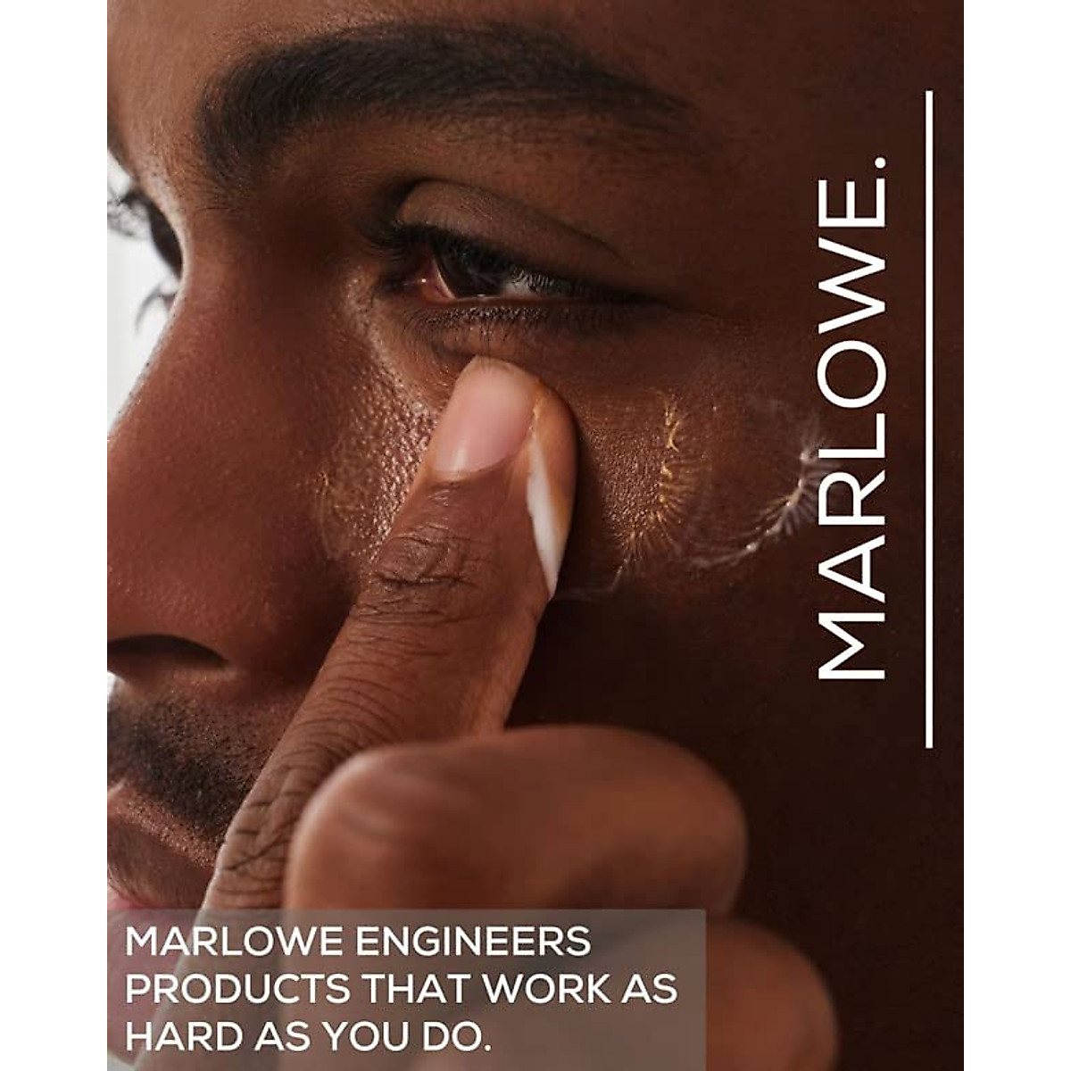 MARLOWE. No. 127 Mens Eye Cream with Vitamin C, Caffeine and Moisturizing Squalane for Puffiness, Wrinkles & Dark Circles, Targeted Under Eye Skin Care, 0.5 FL Oz