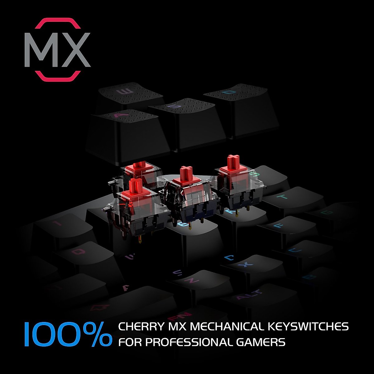 GameSir Mechanical Gaming Keyboard Z1 for PC/Mobile Phone, One-Handed Gaming Keypad with Macro Keys for FPS Game, RGB Backlighting, Anti-ghosting, Blue Key Switches, Built-in Battery(Red Switch)