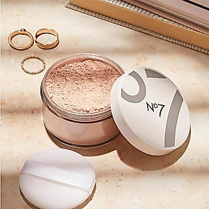 No7 Flawless Finish Loose Powder - Translucent - Loose Finishing Powder - Makeup Setting Powder with Matte Finish for All Skin Tones - All Skin Types Including Oily Skin