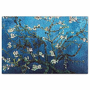 Darkyazi 23.6" x 35.4" Colorful Doormats Entrance Front Door Rug Funny Outdoors/Indoor/Bathroom/Kitchen/Bedroom/Entryway Floor Mats，Non-Slip Polyvinyl Chloride (Plum Blossom)