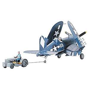Tamiya Vought F4U-1D Corsair With Moto-Tug - 1:48 Scale plastic model kit