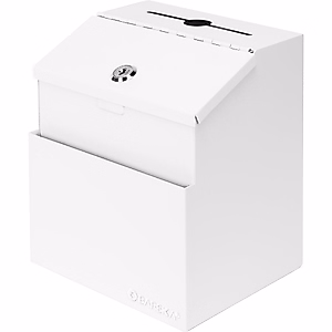 Barska Secure Wall-Mount Suggestion & Ballot Drop Box with Key Lock – For Ballots, Documents & Payments