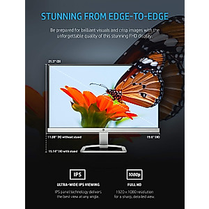 HP 22er 21.5-inch LED Backlit Monitor (Renewed)