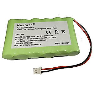 NEAFAZA 300-03864-1 7.2v 1500mAh Battery Replacement Compatible with Honeywell Alarm Lynx WALYNX-RCHB-SC Honeywell Lynx Touch K5109, L3000, L5000, L5100, L7000