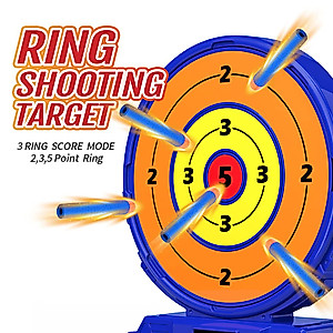Shooting Game Toy for Age 5, 6, 7, 8, 9, 10+ Years Old Kids, Boys - Digital Shooting Targets with Foam Dart Toy Gun - Electronic Scoring Board Games for Kid - Ideal Gift - Compatible with Toy Gun