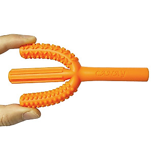 X Hollow Teether Tubes with 3 Different Textures - Teething Toys for Babies 3-6 Months 6-12 Months - BPA Free/Freezer & Refrigirator Safe - Baby Teether for Infants and Toddlers