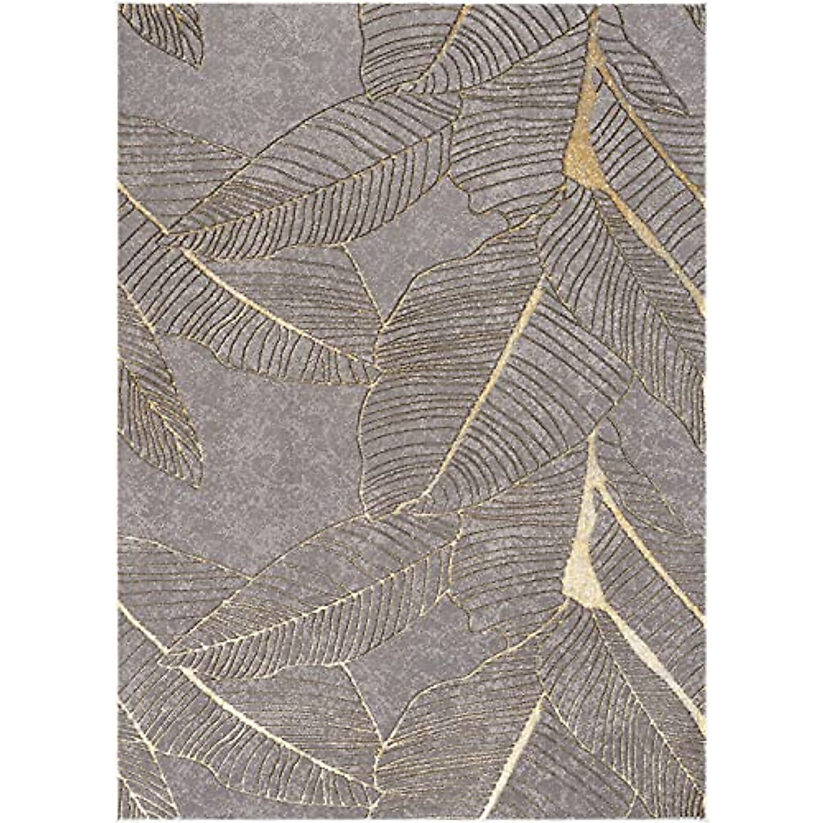 Well Woven Fairmont Madeline 7'10" X 9'10" Grey Retro Marble Pattern Glam Area Rug