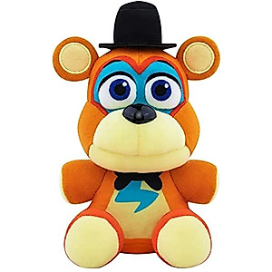 Funko Plush: Five Nights at Freddy's (FNAF) Pizza Plex-Glamrock Freddy Fazbear - FNAF Pizza Simulator - Collectible Soft Plush - Birthday Gift Idea - Official Merchandise - Stuffed
