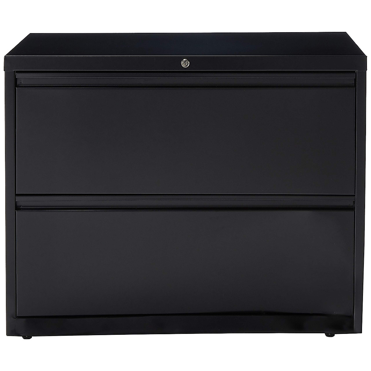 Lorell 2-Drawer Lateral File, 36 by 18-5/8 by 28-1/8-Inch, Black
