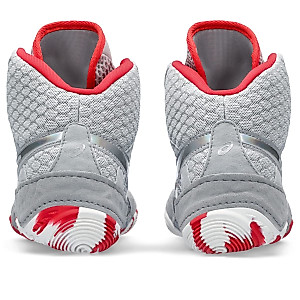 ASICS Women's MATBLAZER Wrestling Shoes, 11, Piedmont Grey/Classic RED