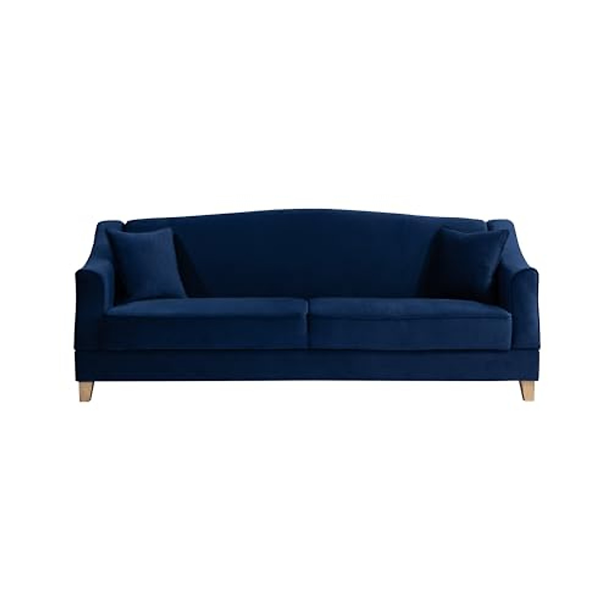 Serta Sophie Navy Velvet Convertible Sofa