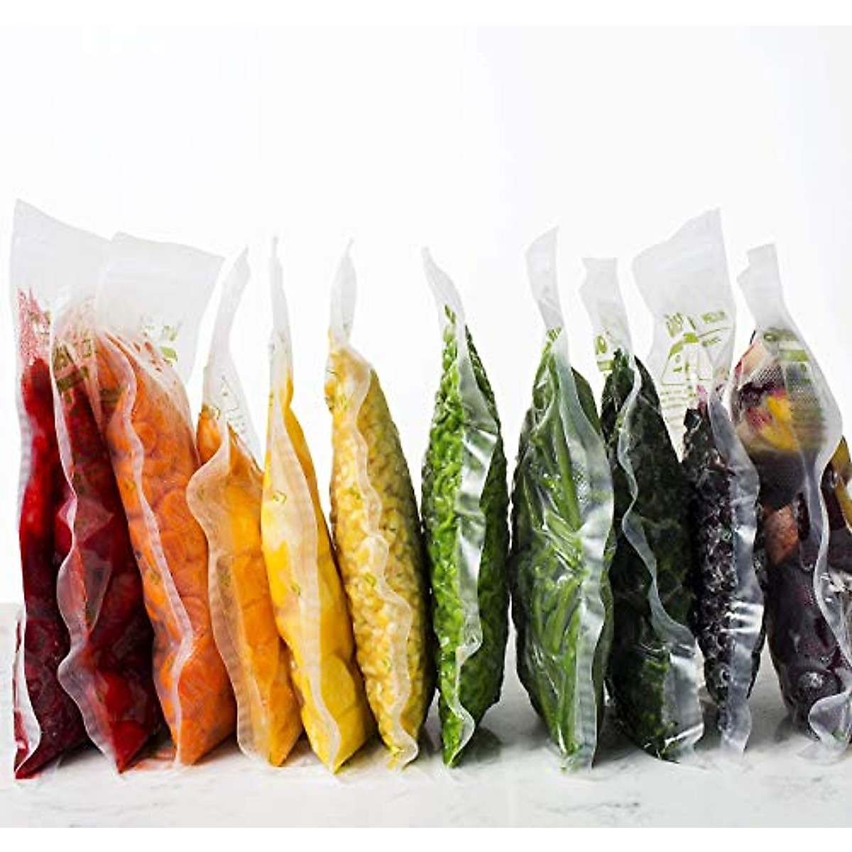 Oliso Pro VAC-SNAP Bags for Oliso Vacuum Sealers (28 Medium 1 Quart Bags, 20 Large 1 Gallon Bags)