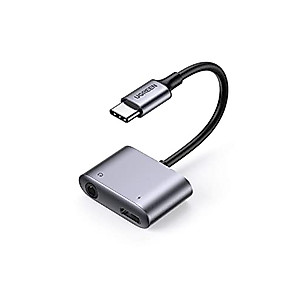 UGREEN USB C to 3.5mm Headphone and Charger Adapter and 3FT USB C to Aux 3.5mm Audio Adapter Bundle
