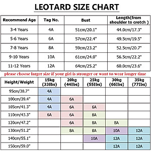 BAOHULU Gymnastics Leotard for Girls Shiny Diamond Practice Dancewear B182_Blue_8A