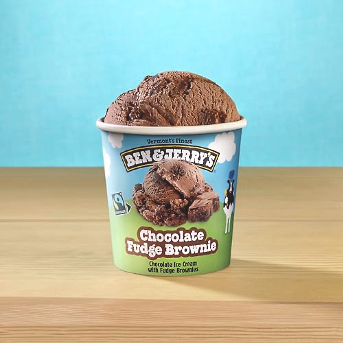 Ben & Jerry's Chocolate Fudge Brownie Ice Cream Pint Non-GMO 16 oz