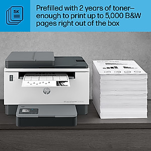 HP LaserJet Tank MFP 2604sdw Wireless Black & White Printer Prefilled With Up to 2 Years of Original HP Toner (381V1A)
