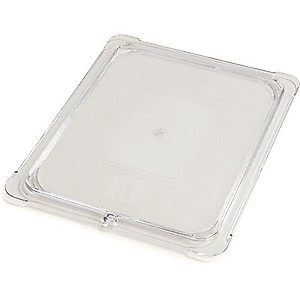 Carlisle FoodService Products 10236U07 StorPlus Half Size Polycarbonate Universal Flat Surface Food Pan Lid, Clear