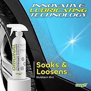 SansZo Total Detail Waterless Car Wash Wax and Polish Spray - Cleans, Shines and Protects with one Quick Application - Ultra Slick Lubricating Quick Detailer, Pro-Style Detailing Made Easy - 64 OZ