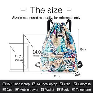 Risefit Waterproof Drawstring Bag, Gym Bag Sackpack Sports Backpack for Men Women