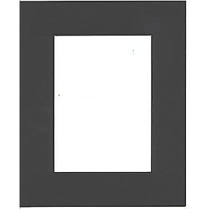 Pack of 5 18x24 Black Picture Mats with White Core Bevel Cut for 13x19 Pictures