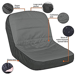 Classic Accessories Deluxe Riding Lawn Mower Seat Cover, Large