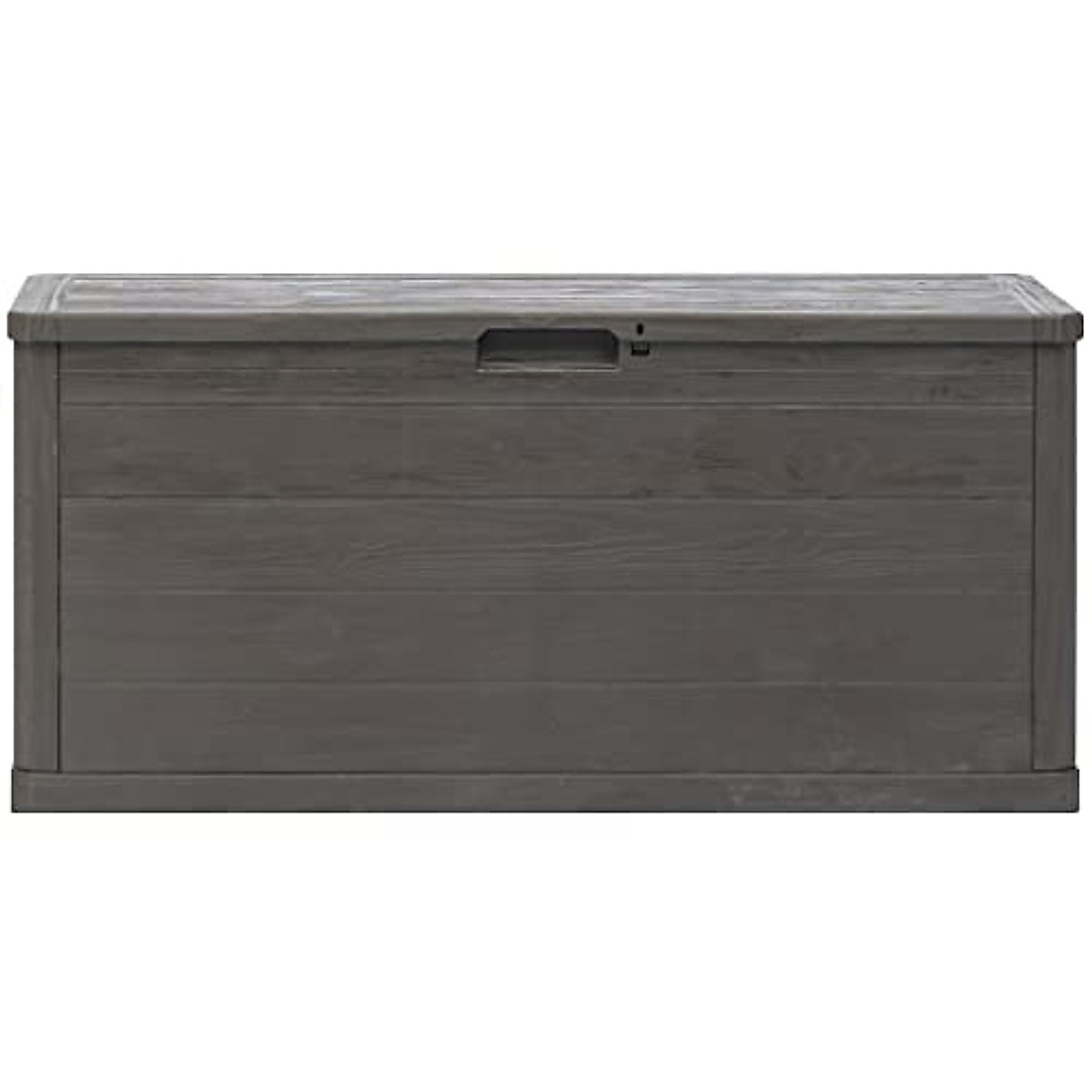 YEZIYIYFOB 74 gal Outdoor Storage Deck Box Garden Patio Storage Cabinet Chest Organizer Storing Pillow Tool Box Indoor Interior Container, Patio, Lawn Backyard Brown 46.1" x 17.7" x 22"