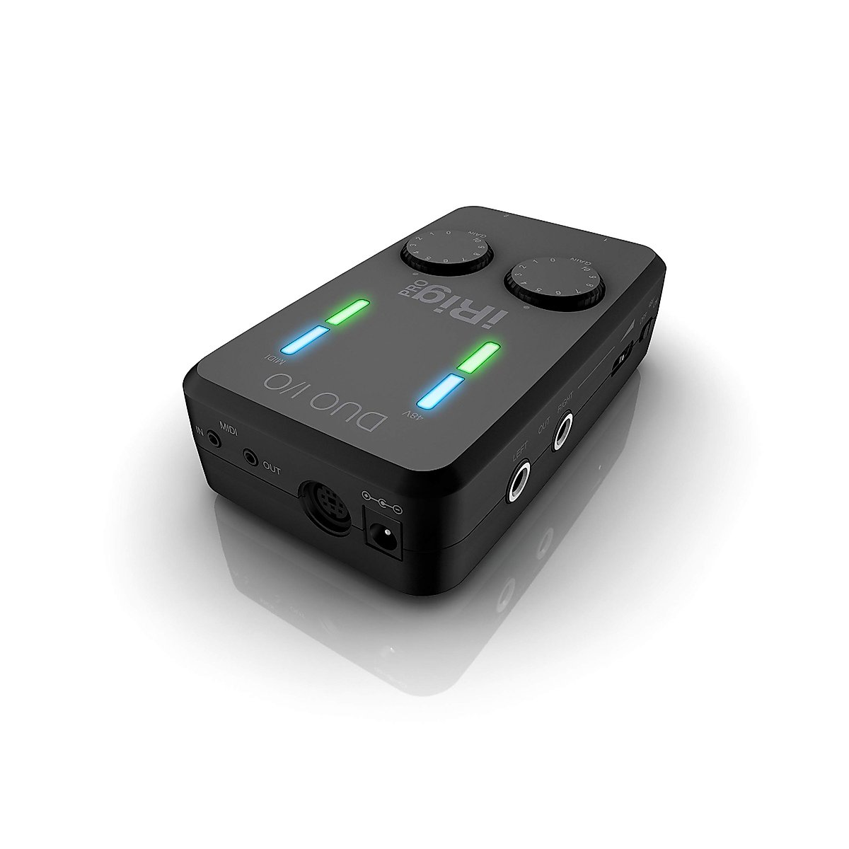 IK Multimedia iRig Pro Duo I/O USB audio interface, TRS balanced & headphones outputs, audio mixer to 24-bit, midi interface for music studio, recording, podcasting, streaming & social apps