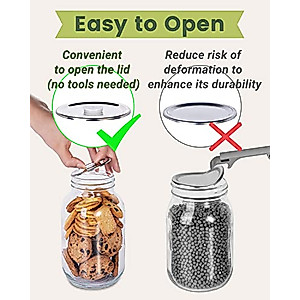 Electric Mason Jar Vacuum Sealer, SEANCHEER Food Saver Jar Sealer Kit for Wide Mouth and Regular Mouth Mason Jars with Electric Vacuum Pump for Food Storage and Fermentation (No Opener Required)