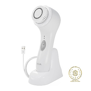Spa Sciences - NOVA - Cleansing Brush with Bristles & Infusion System – Anti-Aging Facial Exfoliating, Waterproof, and USB Rechargeable