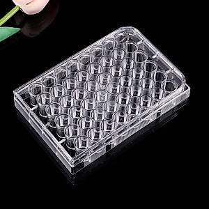 UKCOCO Plastic Premium Culture Plate 48 Well Cell Culture Plate for Lab